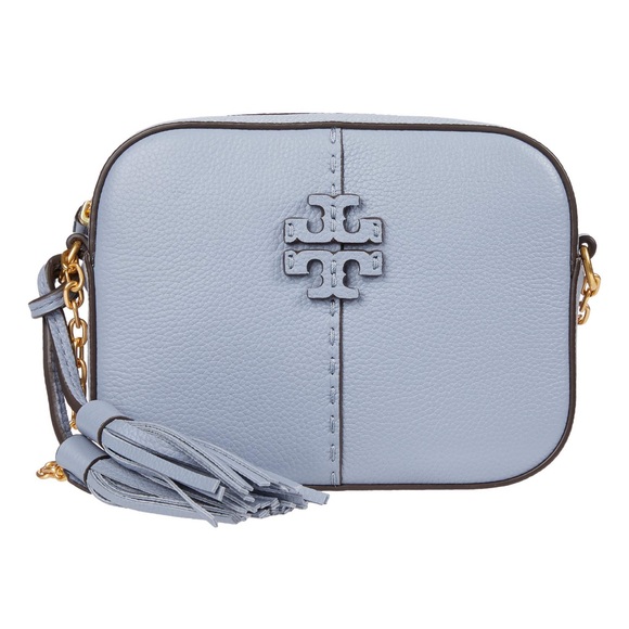 Tory Burch | Bags | Tory Burch Mcgraw Camera Bag In Cloud Blue Nwt ...